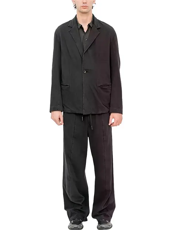 Andrea Ya'aqov Wide-leg Drawstring Trousers - Black