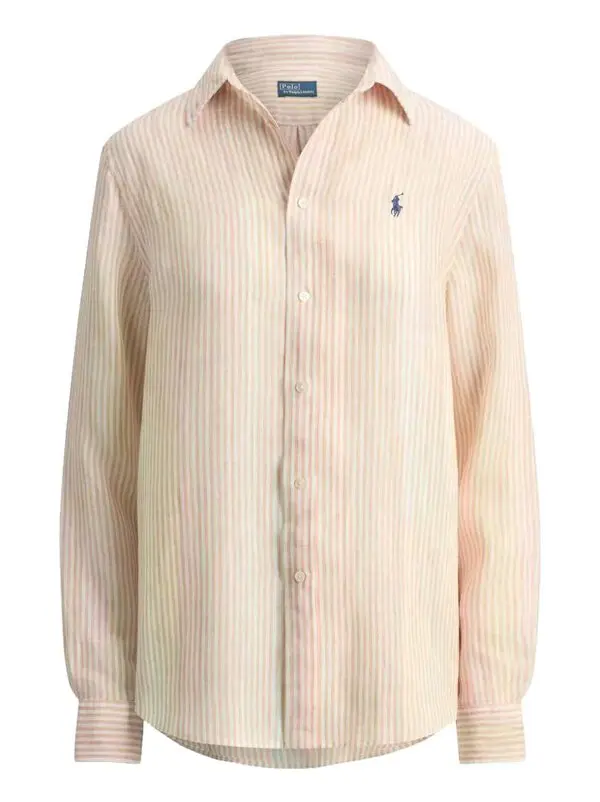 Polo Ralph Lauren Striped Button-up Shirt - Orange