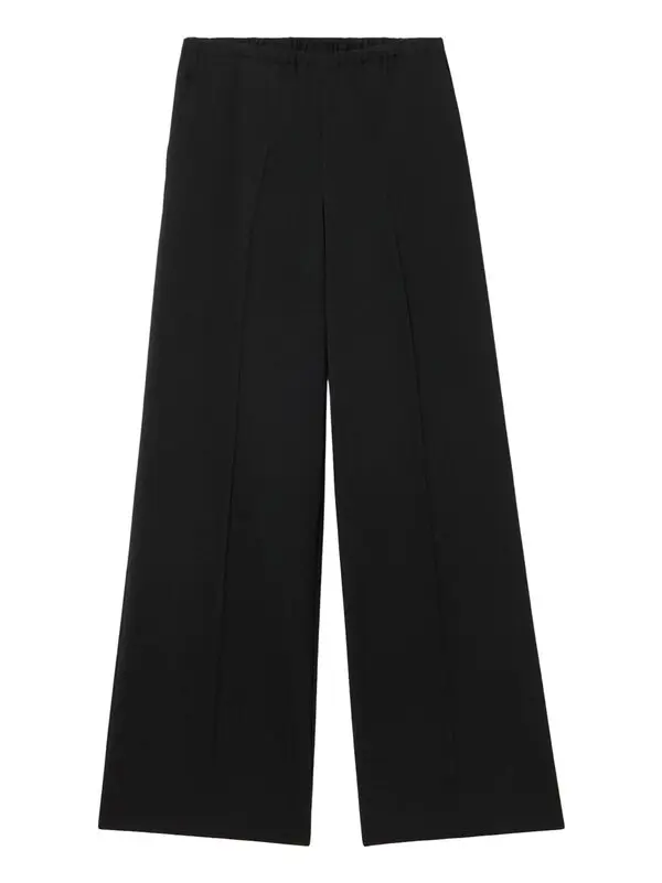 HOUSE OF DAGMAR Elastic Waist Wool Trousers - Black