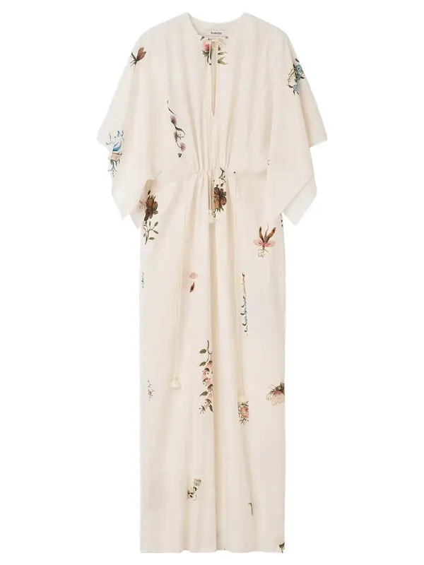 Rodebjer Begonia Duchess Maxi Dress - Cream