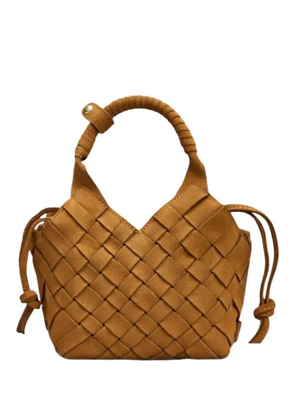 CALA & JADE Misu Mini Suede Bag - Camel