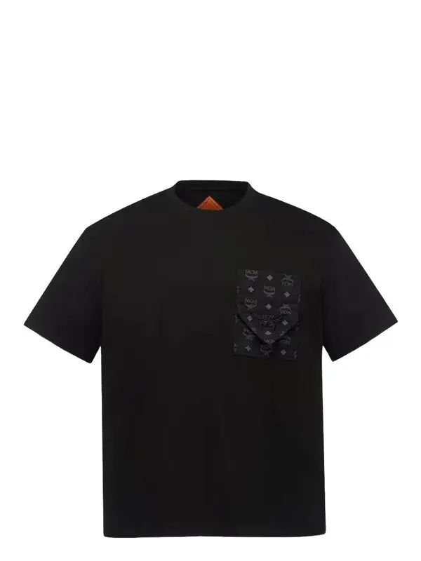 Mcm Visetos Print Pocket T-shirt - Black