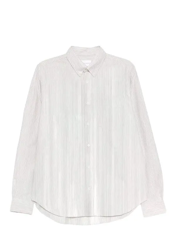 Norse Projects Striped Button-down Shirt - Neutrals