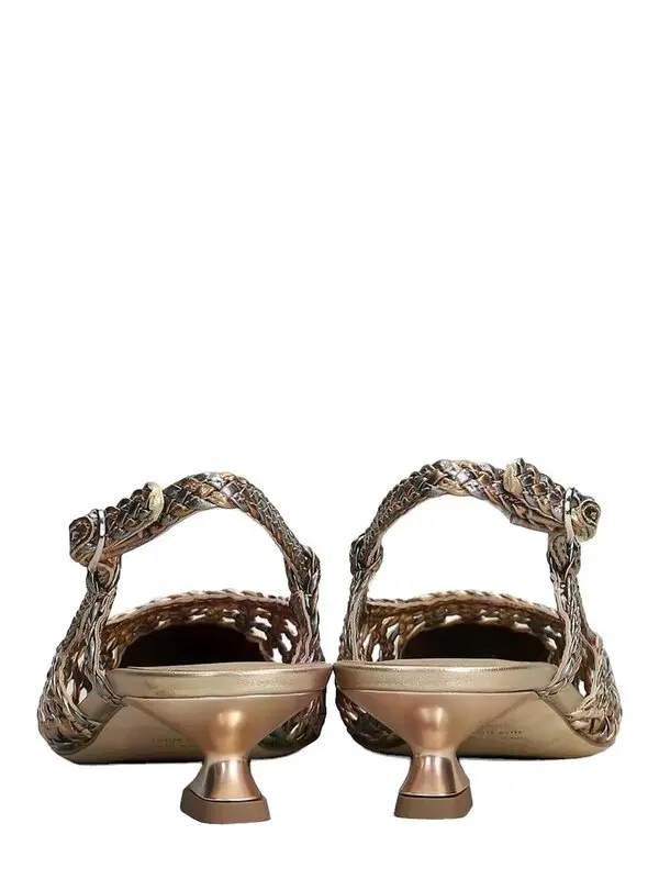 THE SELLER Woven Slingback Pumps - Neutrals