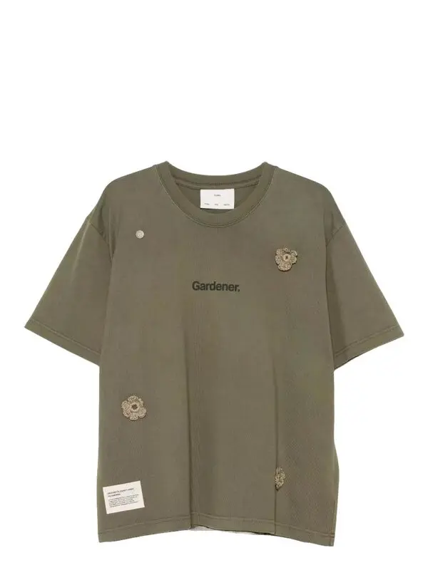 SONG FOR THE MUTE X Birkenstock Floral-patch T-shirt - Green