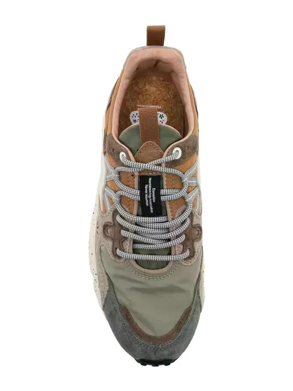 FLOWER MOUNTAIN Panelled Sneakers - Neutrals