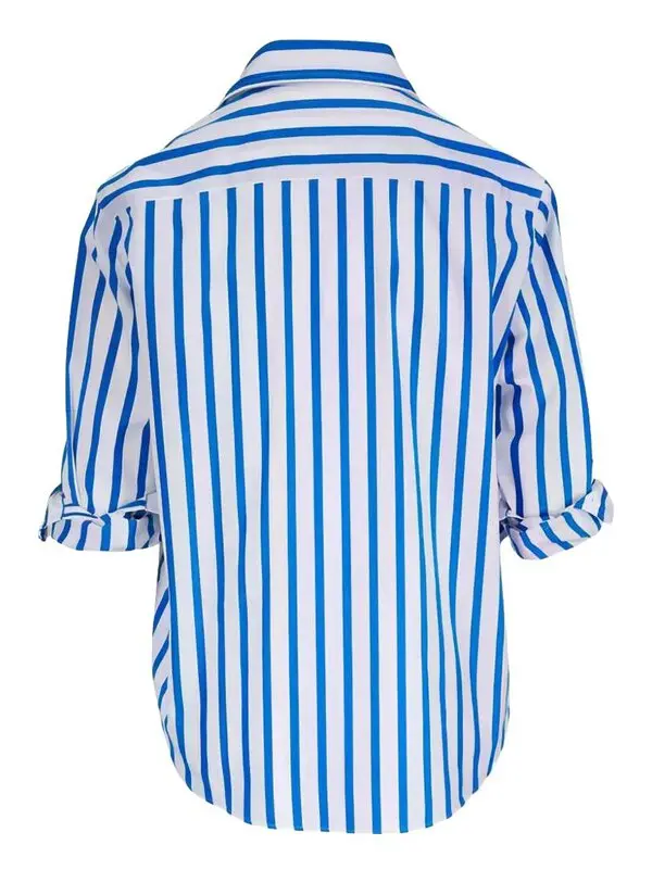 Frank & Eileen Eileen Stripe Pattern Shirt - Blue