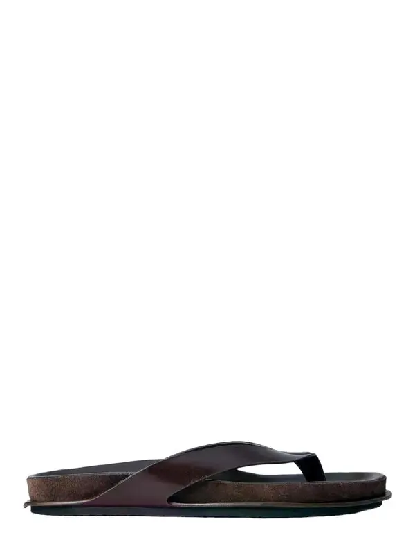 Jacquemus Tatanes Leather Sandals - Brown
