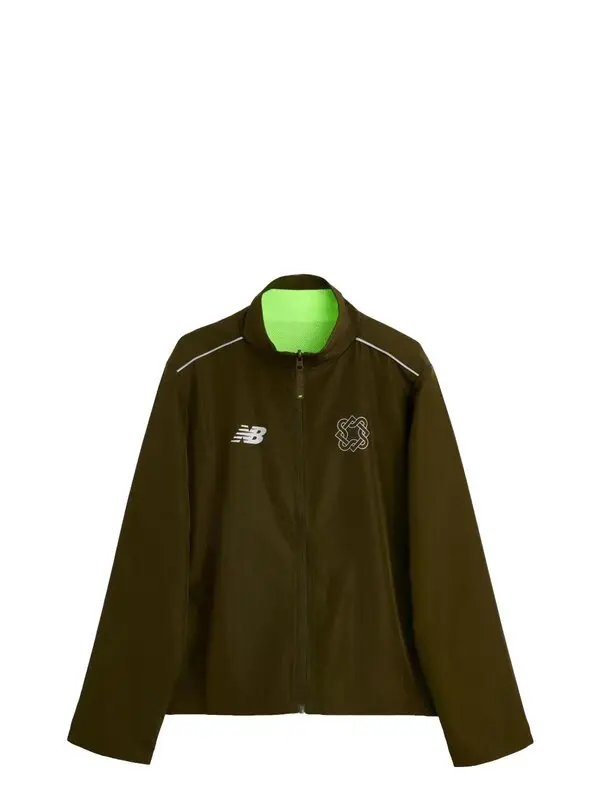 NEW BALANCE Reversible Logo-print Jacket - Green