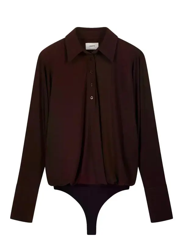 Coperni Draped Boxy Bodysuit - Red