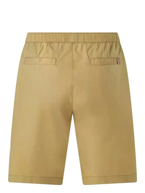 CONTE OF FLORENCE Embroidered Logo Shorts - Neutrals