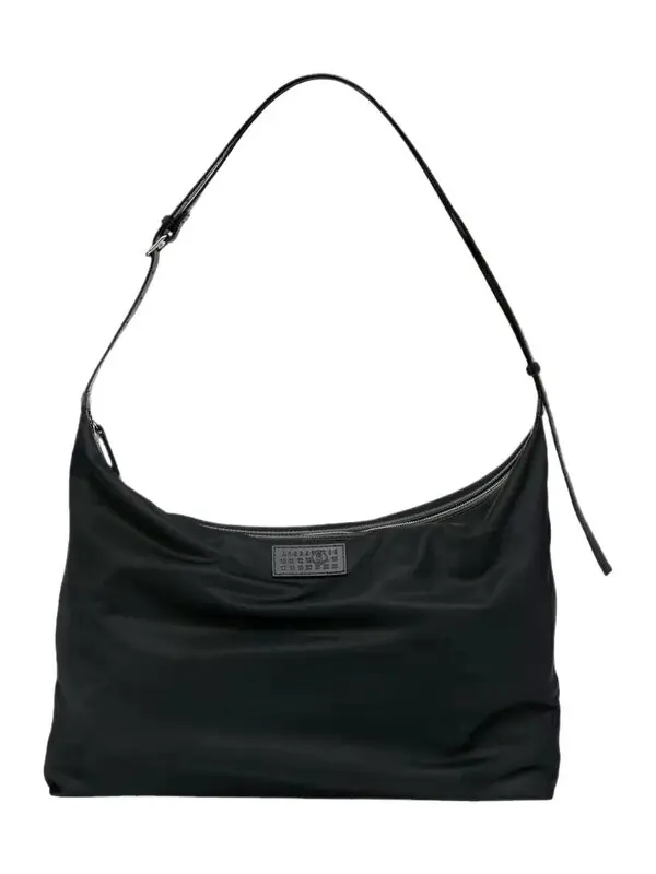 MAISON MARGIELA Logo Patch Crossbody Bag - Black