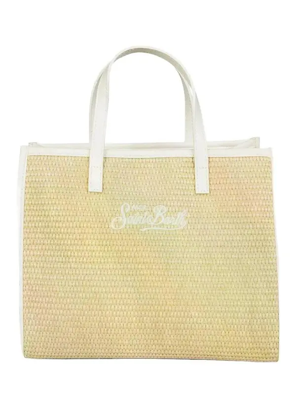 MC2 SAINT BARTH Logo Embroidered Tote Bag - Neutrals