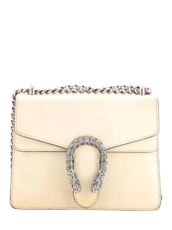Gucci Dionysus Mini Leather Crossbody Bag - Neutrals