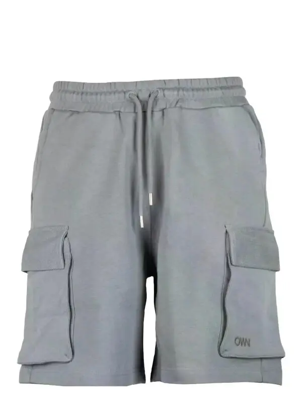 OWN Cargo Pocket Drawstring Shorts - Grey