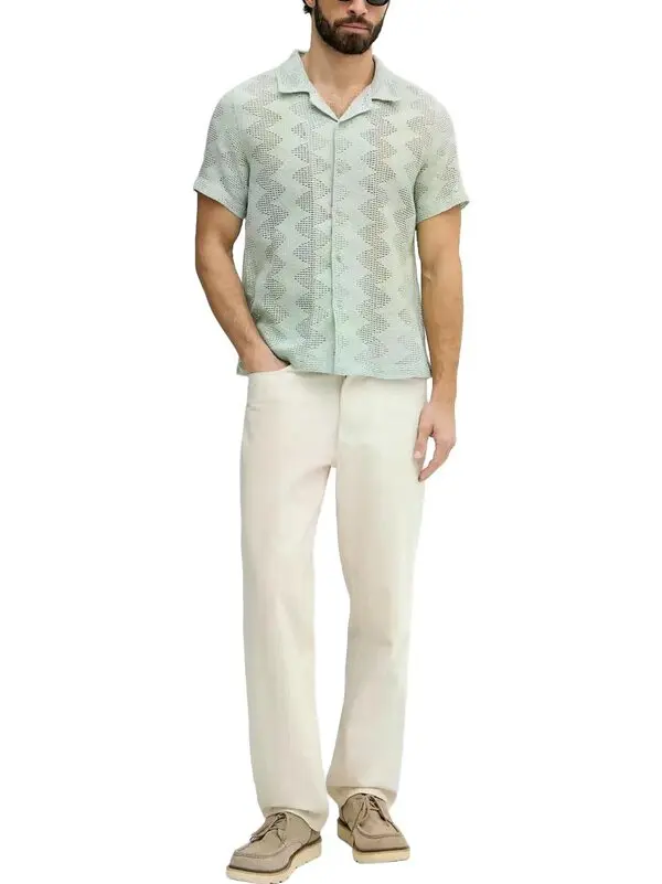 Guess Geometric-design Shirt - Green
