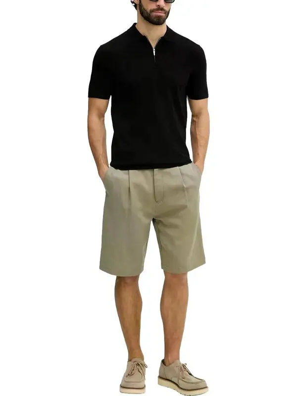 Guess Half-zip Polo Shirt - Black