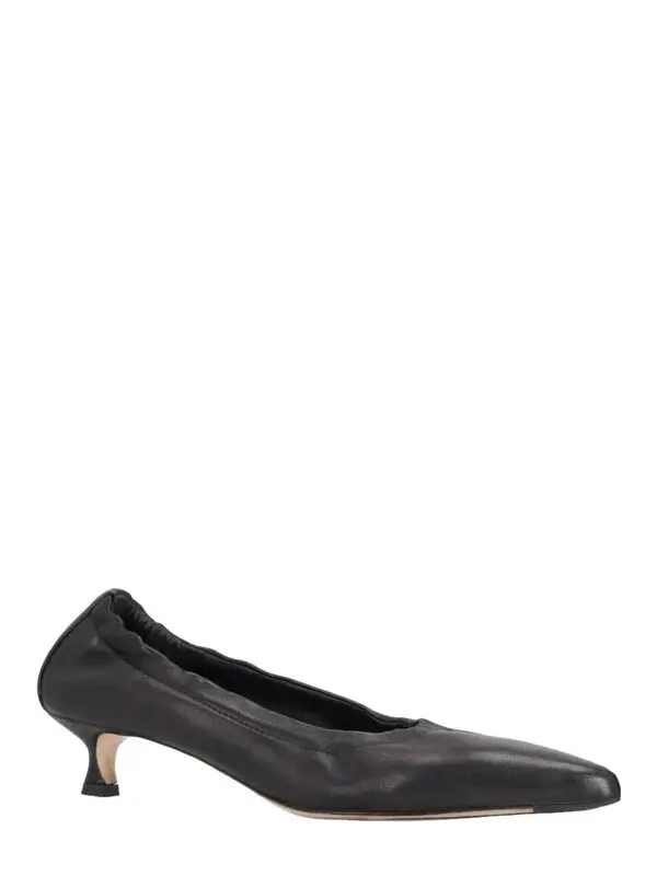LA ROSE Luna Elasticated-trim Pumps - Black