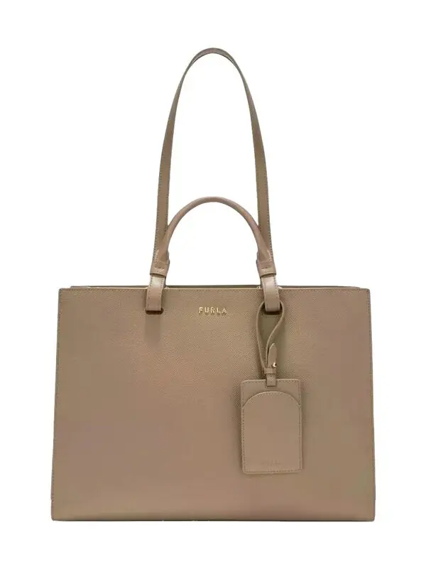 Furla Deva Logo-plaque Tote Bag - Brown