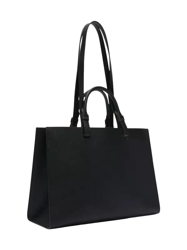 Furla Deva Logo Lettering Tote Bag - Black