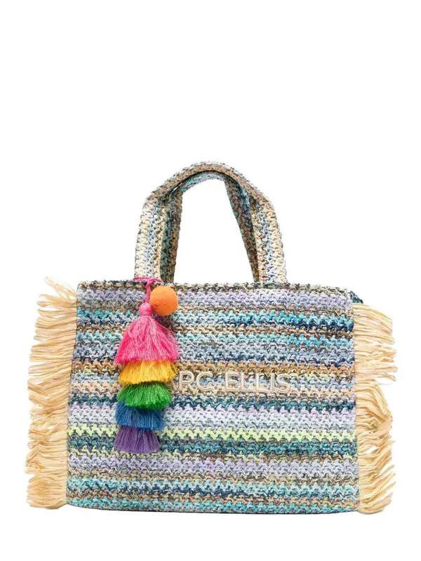 MARC ELLIS Buby Fringe-trim Tote Bag - Blue