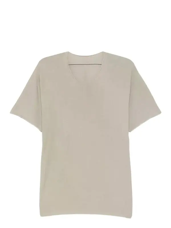 LABEL UNDER CONSTRUCTION Short-sleeved Cotton Sweater - Green