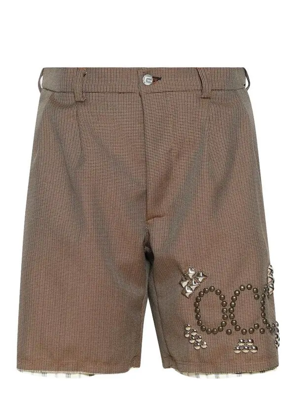RIVINGTON ROI REBIS Fellowship Houndstooth Shorts - A