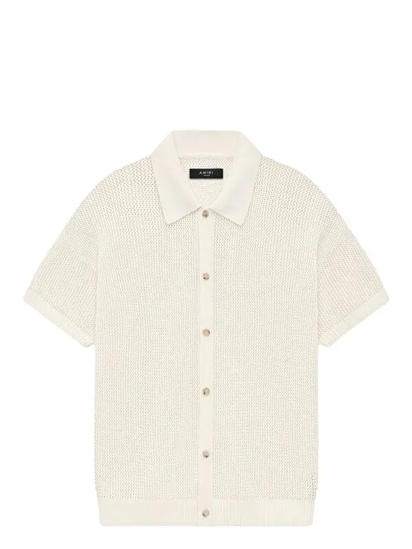Amiri Crochet Mesh Shirt - Ivory