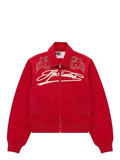 SP5DER R05 Script Bomber Jacket - Red