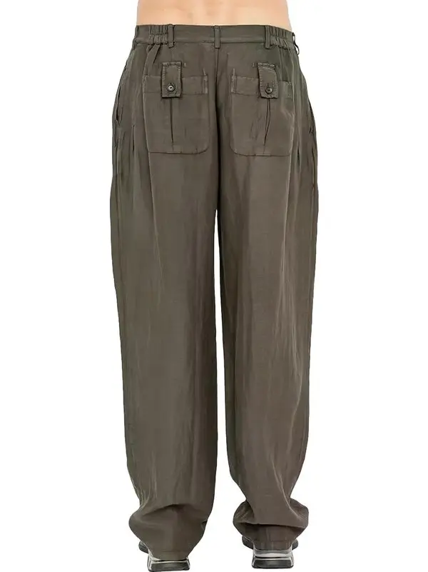 Andrea Ya'aqov Pleated Patch-pocket Trousers - Brown