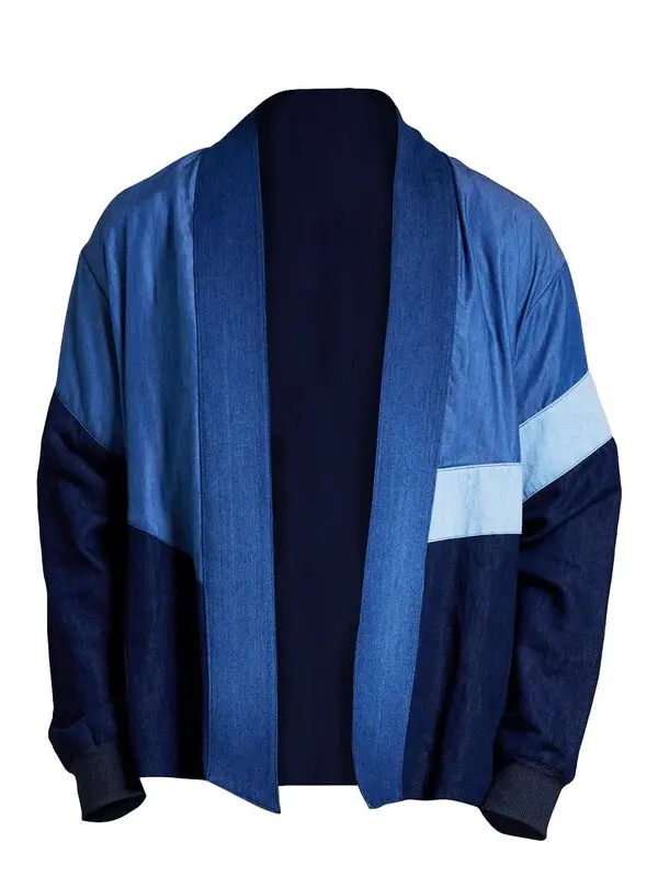 STORY WEAR Sporty Kimono Jacket - Blue