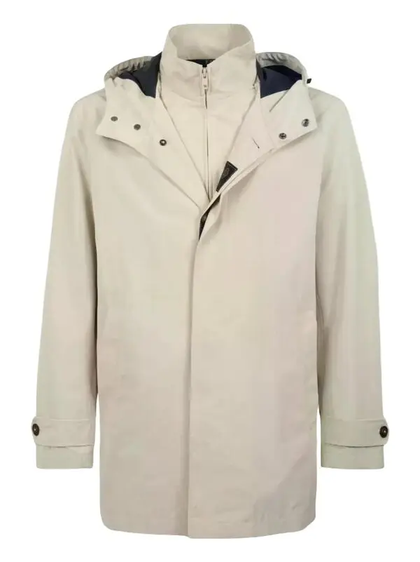 FAY Morning Parka Hooded Jacket - Neutrals