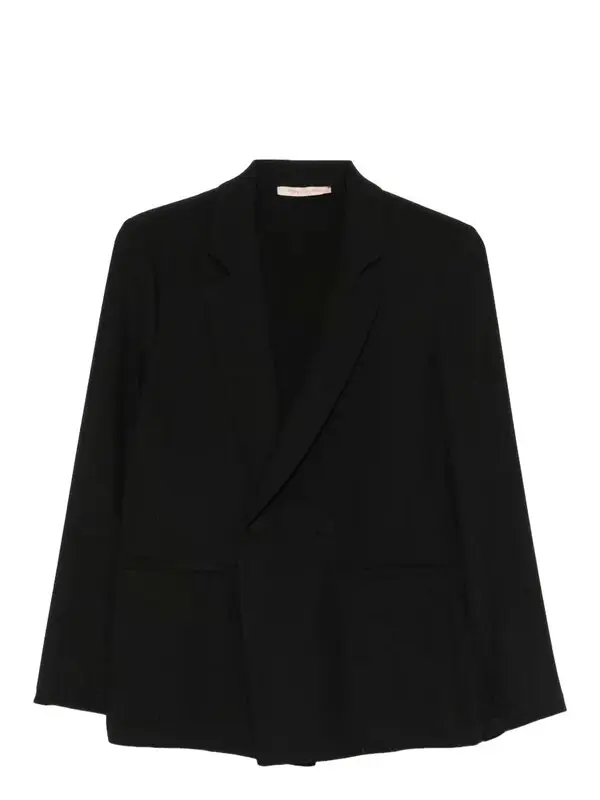 PENNYBLACK Double-breasted Notched-lapel Blazer - Black