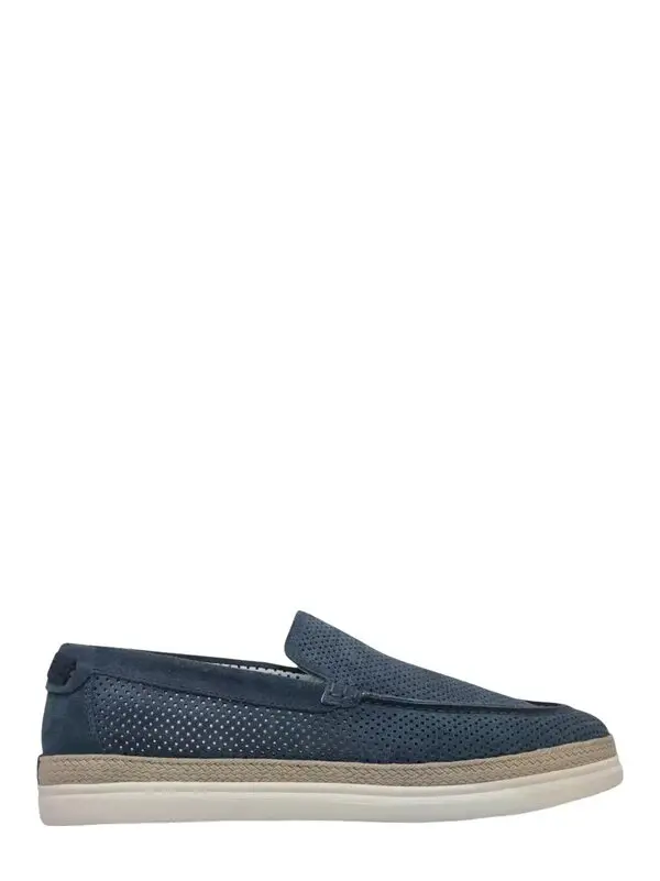 BARRETT Perforated Suede Loafers - Blue