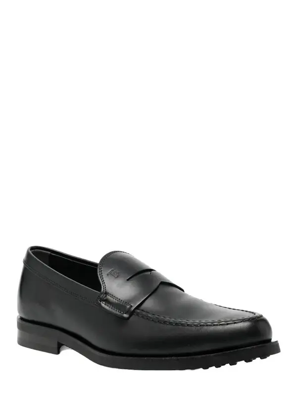 TOD'S Leather Loafers - Black