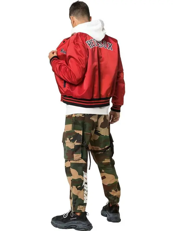 COUNTY OF MILAN Sox Logo Bomber Jacket - Red