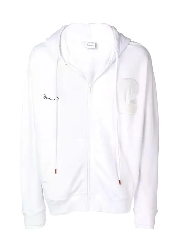 COUNTY OF MILAN X Muhammad Ali Zip Front Hoodie - White