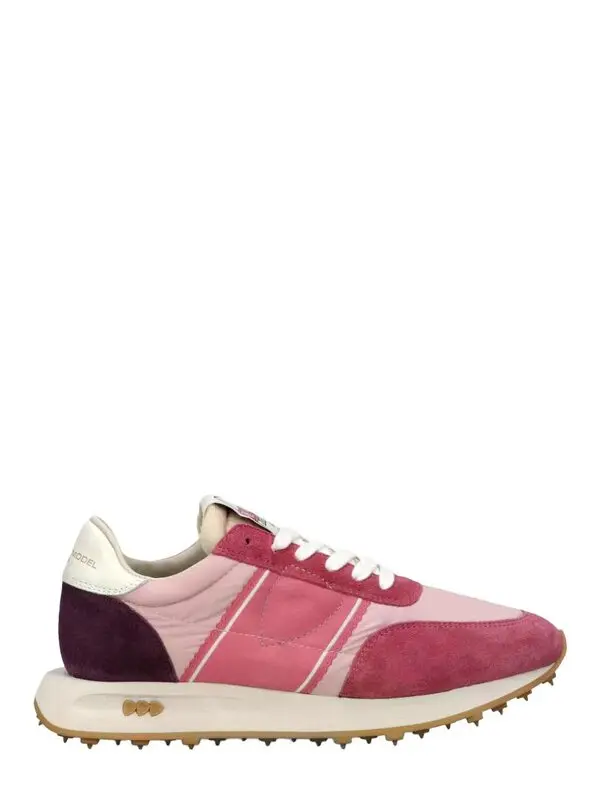 Philippe Model Striped Low Sneakers - Pink