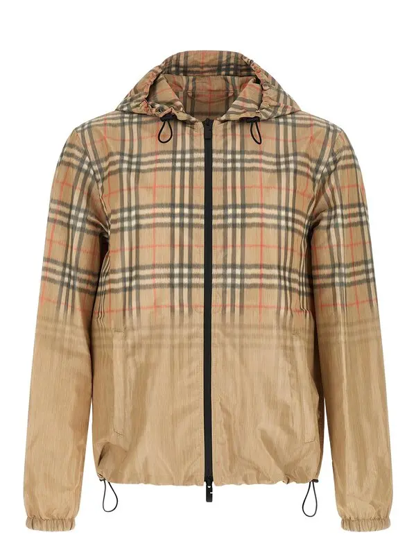 Burberry Newport Check Degradé Windbreaker - Cream