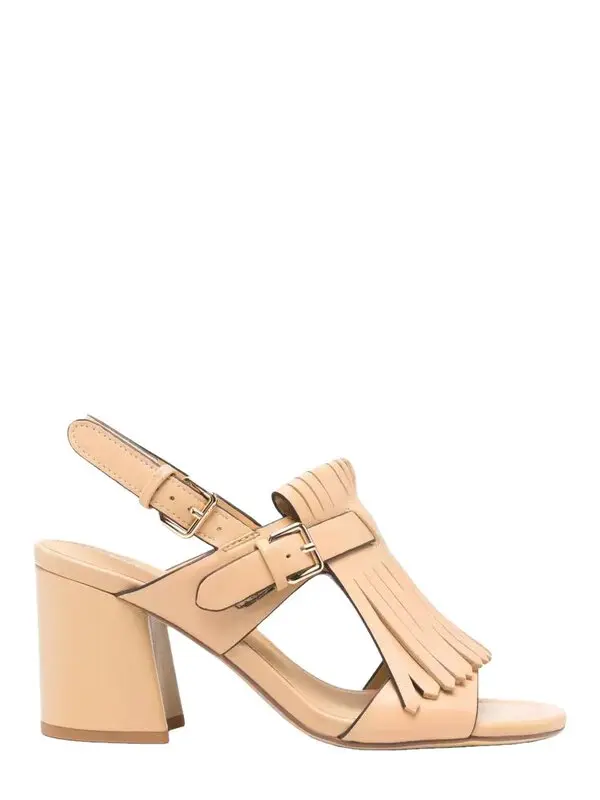 BRUNO PREMI Fringed Buckle-fastening Sandals - Neutrals