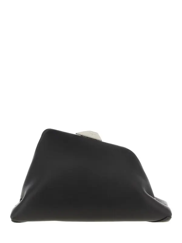 Attico Day Off" Leather Shoulder Bag - Black