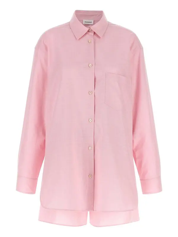Andamane The Attico Georgiana Set In Cotton - Pink
