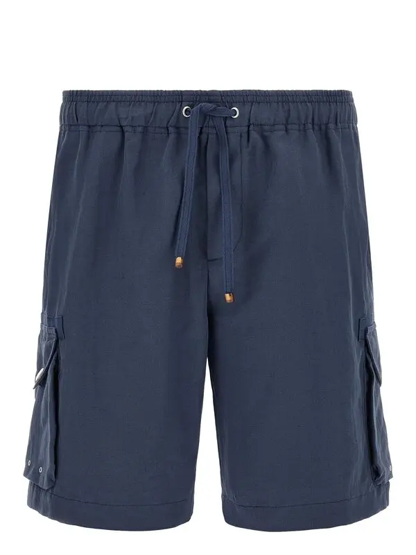 Brunello Cucinelli Cargo Bermuda Shorts - Blue
