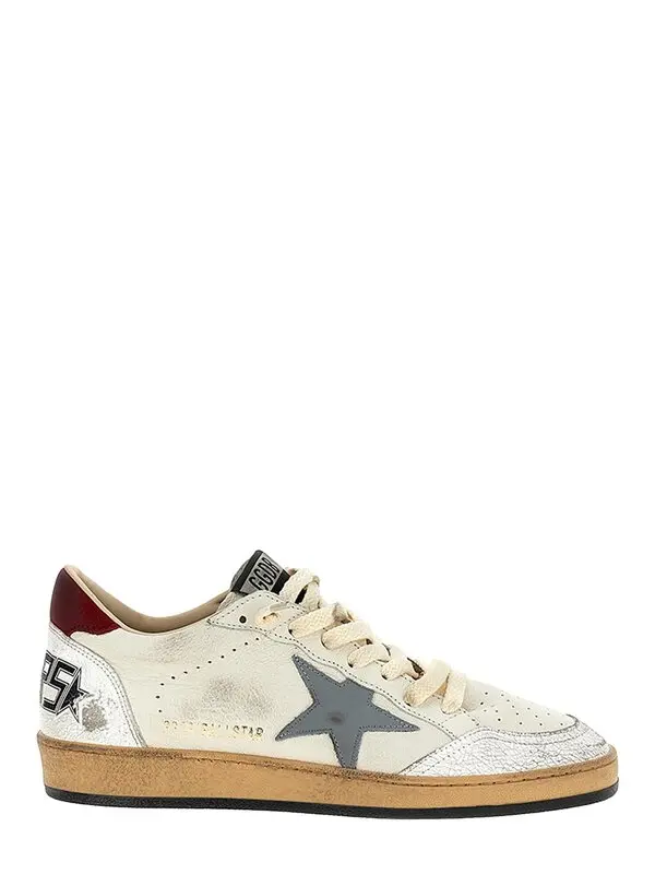 GOLDEN GOOSE Ball Star Low Top Sneakers - Red