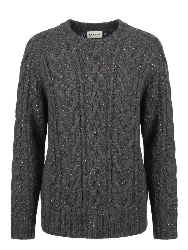 P.a.r.o.s.h Ribbed Cotton Polo Sweater - Multicolor