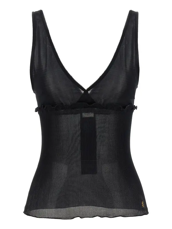 Saint Laurent Cassandre Top - Black