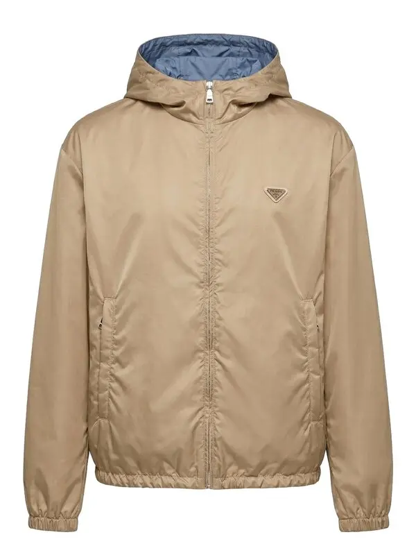 Prada Re-nylon Blouson Jacket With Hood - Multicolor
