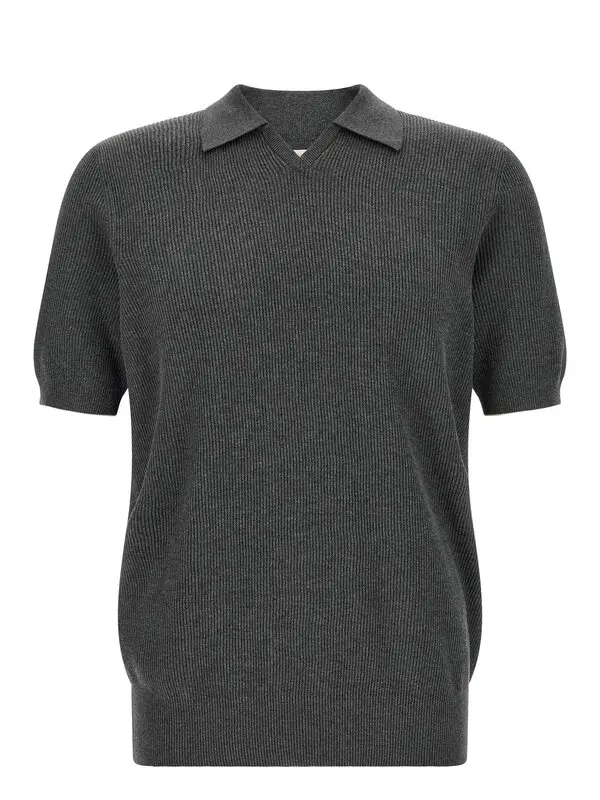 Brunello Cucinelli English Coast Polo Shirt - Gray