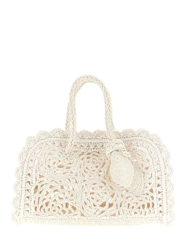 Jacquemus Le Petit Turismo Crochet Handbag - White