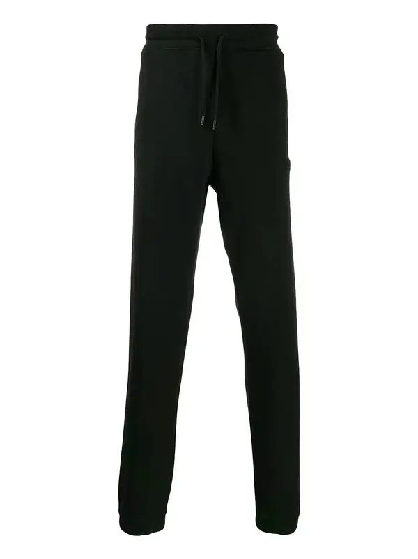 COUNTY OF MILAN Logo Patch Track Pants - Black